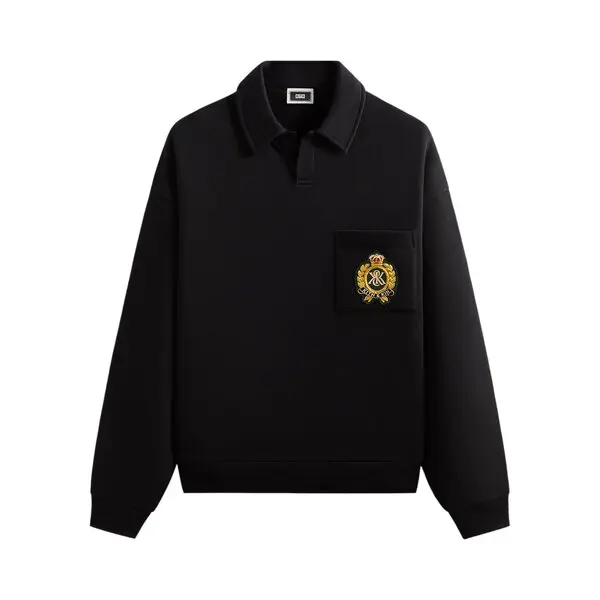 Kith Bullion Lauel Crest Nelson Pocket Rugby - Black