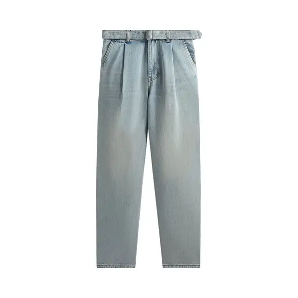 Kith Belted Jaime Denim Pant 'light Indigo - Blue