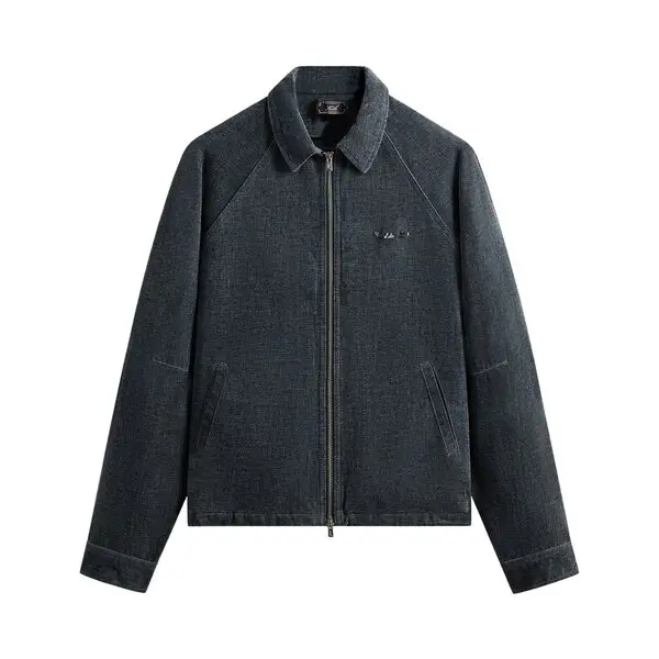 Kith Indigo Velour Efron Blouson Jacket 'placid