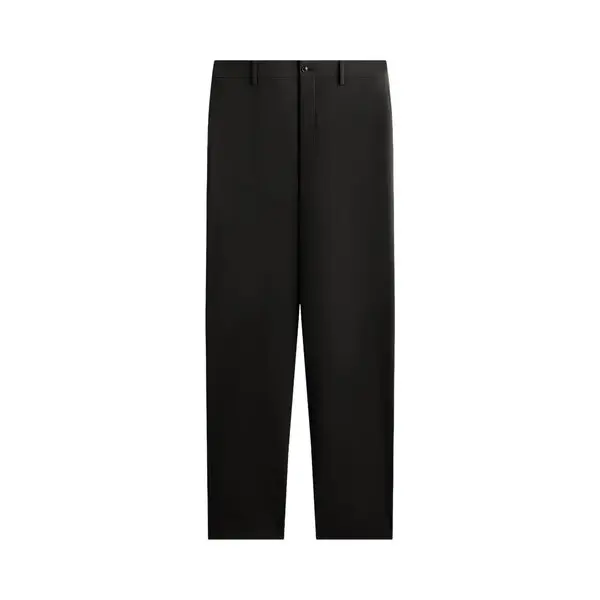 Kith Giorgio Armani & &kin Milano Crepe Flat Front Trouser - Black