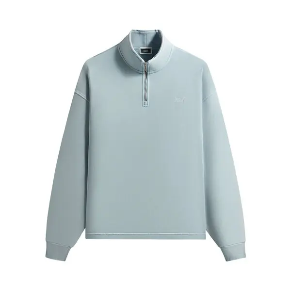 Kith Snow Washed Nelson Quarter Zip 'presence - Blue