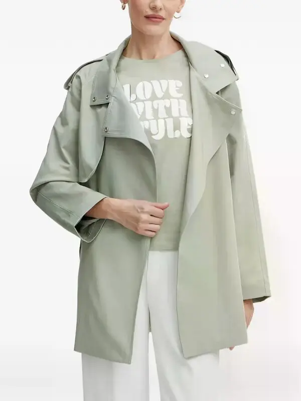 MORGAN Belted High-neck Coat