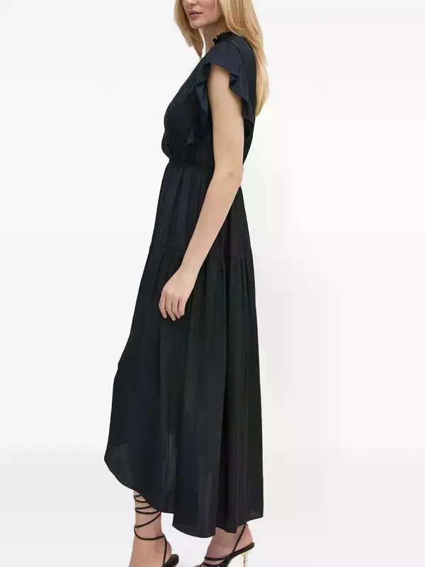 MORGAN Ruffled Lace Midi Dress