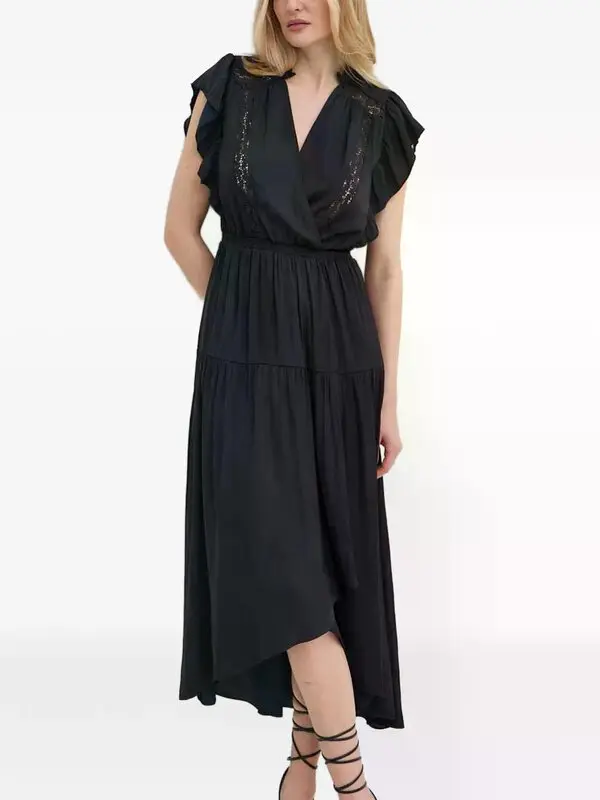 MORGAN Ruffled Lace Midi Dress