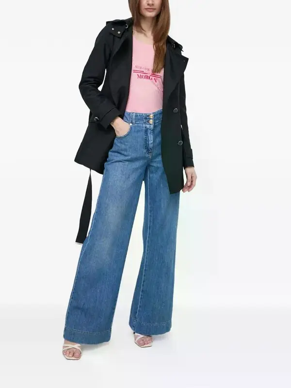 MORGAN Belted Hooded Coat