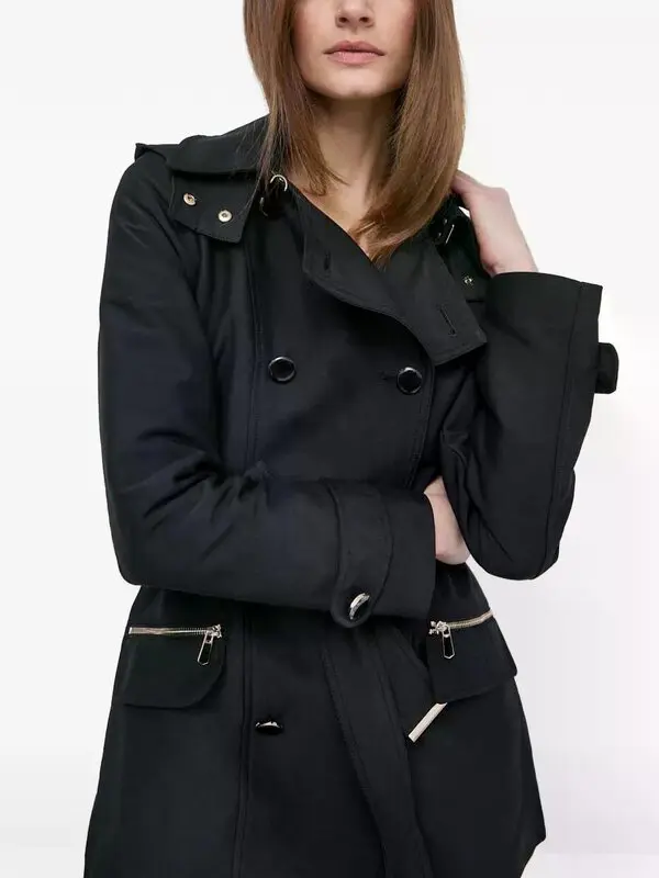 MORGAN Belted Hooded Coat