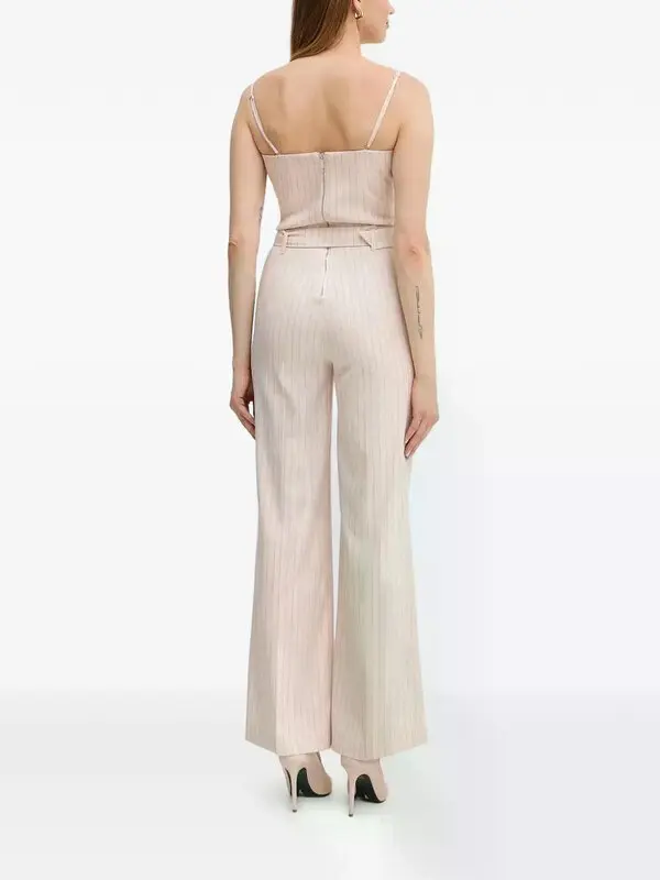 MORGAN Striped Belted Jumpsuit