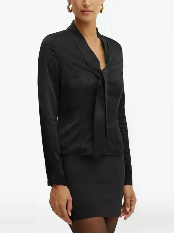 MORGAN Pattern Tie Blouse
