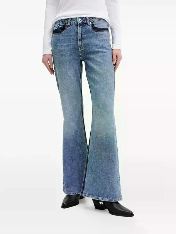 Karl Lagerfeld Flared-leg Jeans - Blue