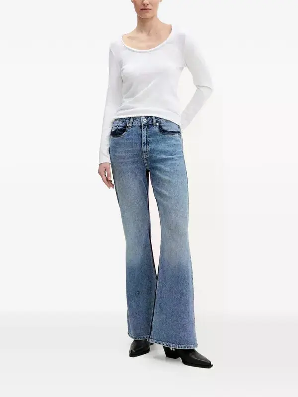 Karl Lagerfeld Flared-leg Jeans - Blue