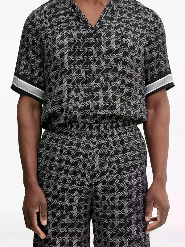 Karl Lagerfeld Geometric-print Shorts