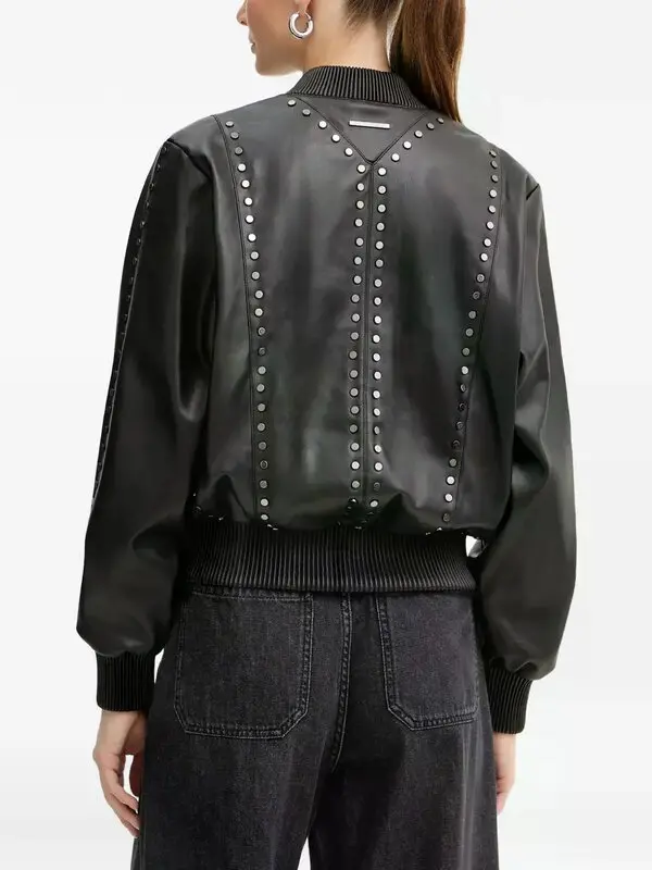 Karl Lagerfeld Studded Bomber Jacket