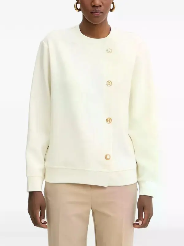 Karl Lagerfeld Buttoned Top - Neutrals