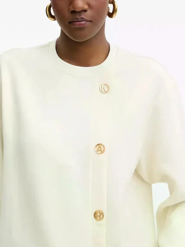 Karl Lagerfeld Buttoned Top - Neutrals