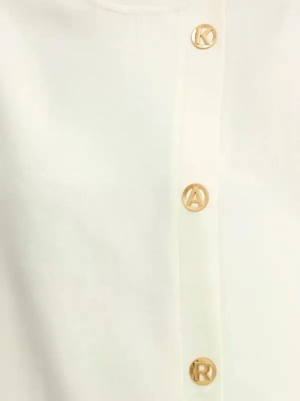 Karl Lagerfeld Buttoned Top - Neutrals
