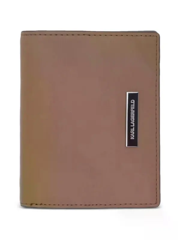 Karl Lagerfeld Appliqué Wallet - Neutrals
