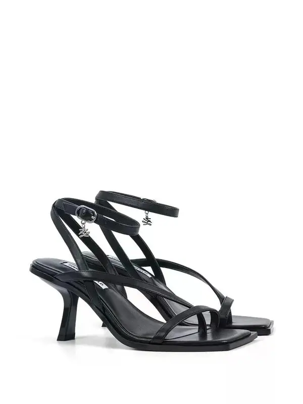 Karl Lagerfeld Karmel Ankle Strap Sandals With Stiletto Heel
