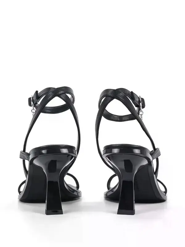 Karl Lagerfeld Karmel Ankle Strap Sandals With Stiletto Heel
