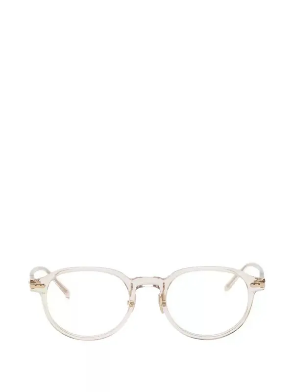 Linda Farrow Newel Round-frame Glasses - Neutrals
