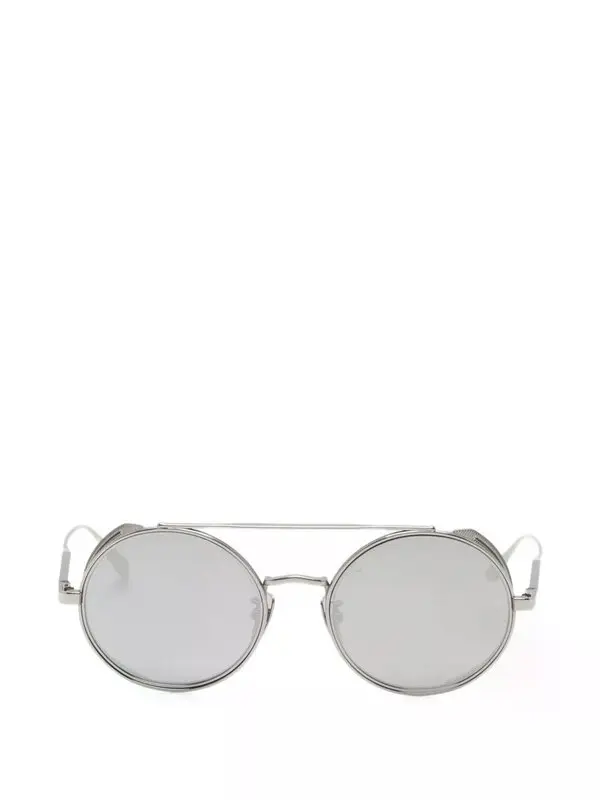 Linda Farrow Baret Round-frame Sunglasses - Silver