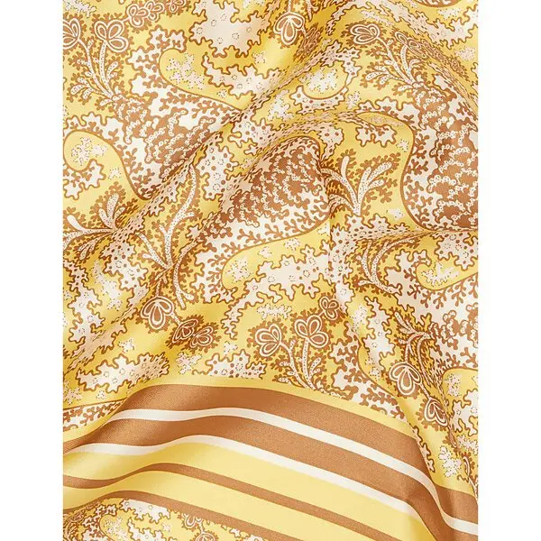 Max Mara Onesto Printed Silk Scarf - Hazelnut