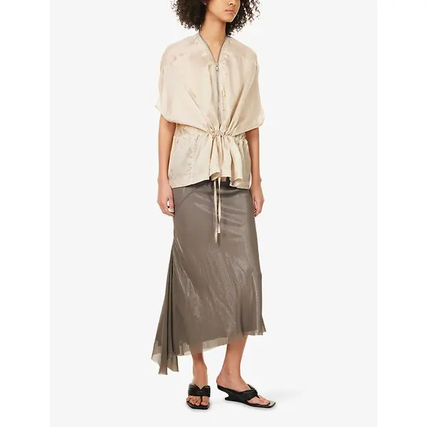 Rick Owens Sail Short-sleeve Woven Jacket - Sand