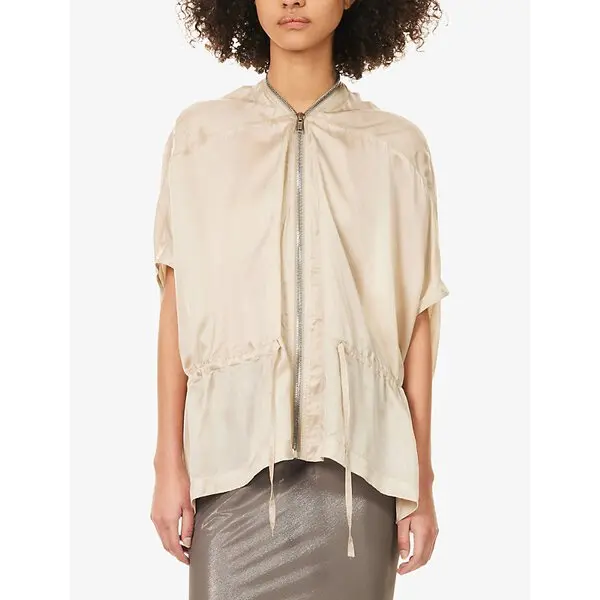 Rick Owens Sail Short-sleeve Woven Jacket - Sand