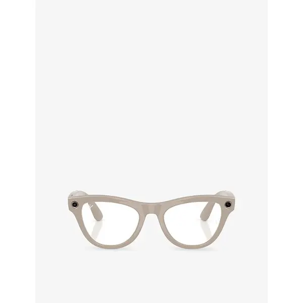 RAY-BAN META Rw4014 Skyler Cat-eye Frame Injected Meta Ai Glasses - Grey