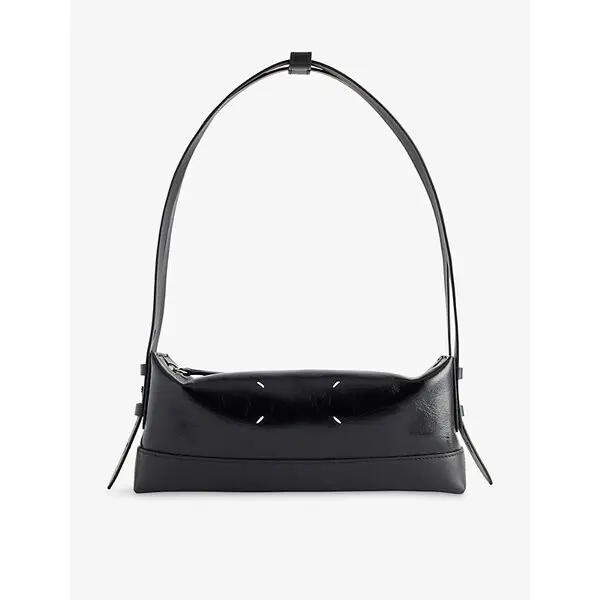 MAISON MARGIELA Belt Leather Shoulder Bag - Black/black