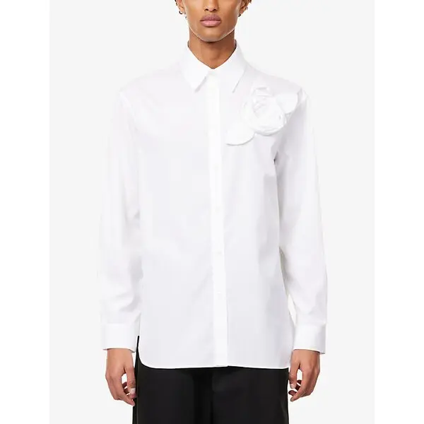 Simone Rocha Pressed Rosette Cotton Shirt