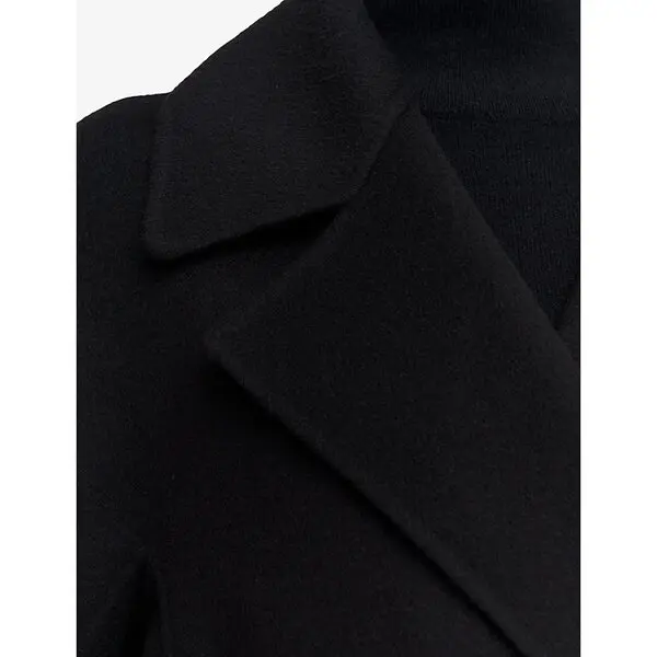 JOSEPH Costana Double-faced Wool And Cashmere Coat - Black