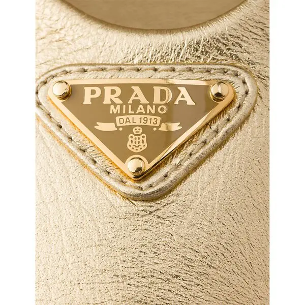 Prada Mordoré Leather Ballerina Flats