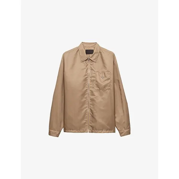 Prada Re-nylon Zipped Woven Shirt - Neutral
