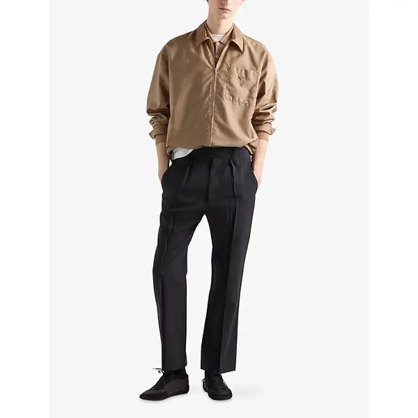 Prada Re-nylon Zipped Woven Shirt