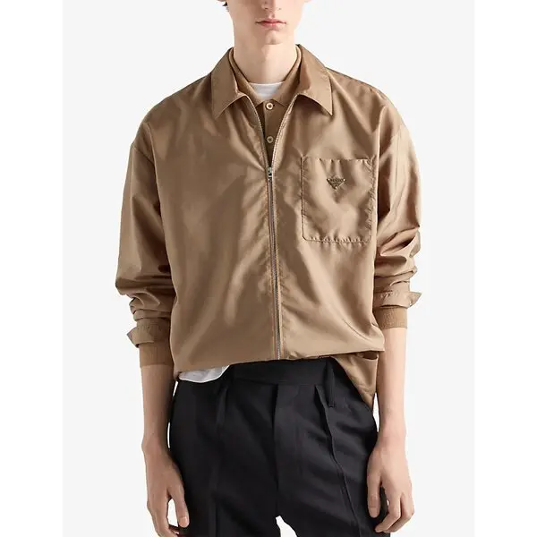 Prada Re-nylon Zipped Woven Shirt