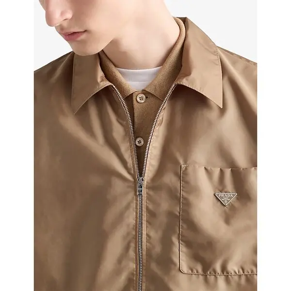 Prada Re-nylon Zipped Woven Shirt