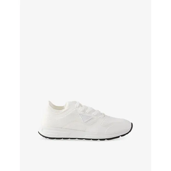 Prada Prax 2.0 Knit Fabric Trainers - White