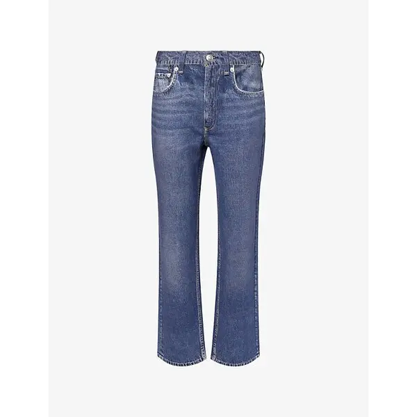 Rag & Bone Harlow Straight-leg Featherweight Stretch-denim Jeans - Kimbr