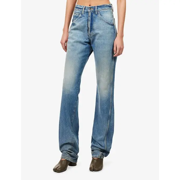 MAISON MARGIELA Patch-pocket Straight-leg Denim Jeans