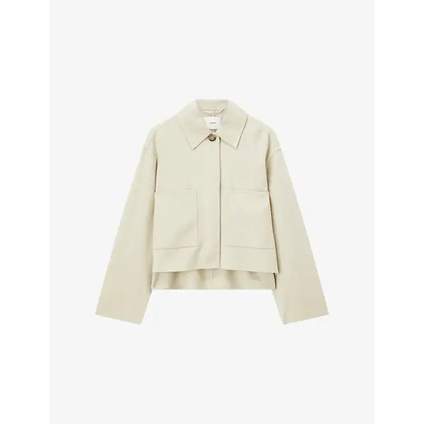 JOSEPH Kalaa Relaxed-fit Wool And Silk Jacket - Marble Melange