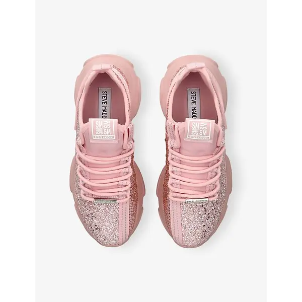 Steve Madden Maxilla-g Glitter-embellished Trainers