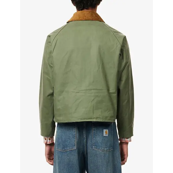 Barbour Spey Cropped Waxed-cotton Jacket