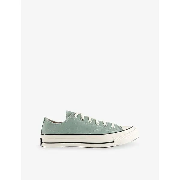 CONVERSE All Star Ox 70s Canvas Trainers - Thyme Again Egret Black
