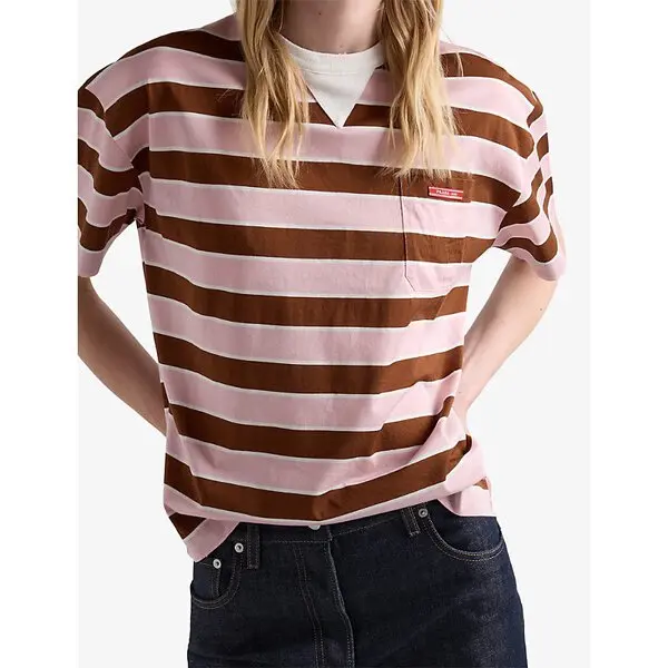 Prada Bayadere Striped Lisle Cotton-jersey T-shirt