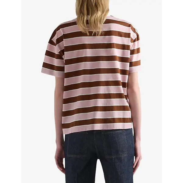 Prada Bayadere Striped Lisle Cotton-jersey T-shirt