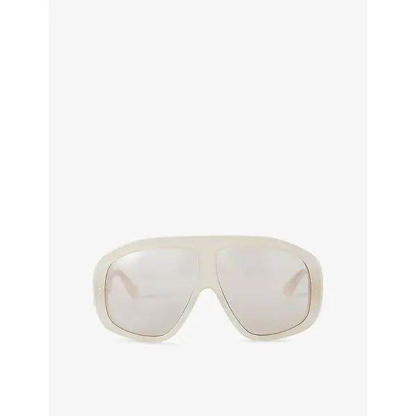 JOSEPH Atlas Aviator-frame Acetate Sunglasses - Powder