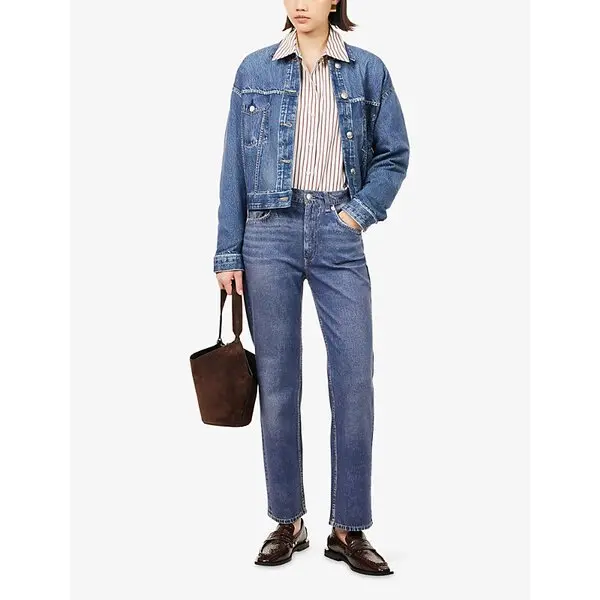 Rag & Bone Miramar Trucker Featherweight Stretch-denim Jacket