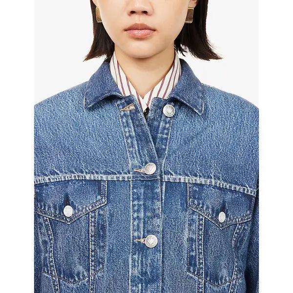 Rag & Bone Miramar Trucker Featherweight Stretch-denim Jacket