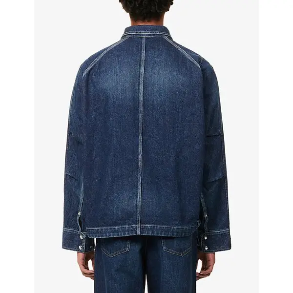 Sacai Panelled Long-sleeve Denim Jacket