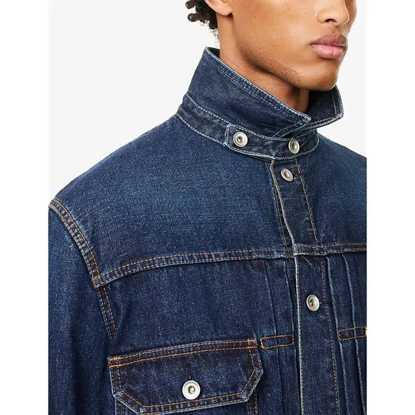 Sacai Panelled Long-sleeve Denim Jacket